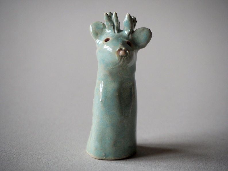 SMALL FOREST ANIMALS, Stoneware Ceramics, Tiny Ceramic Figurines, Small ...