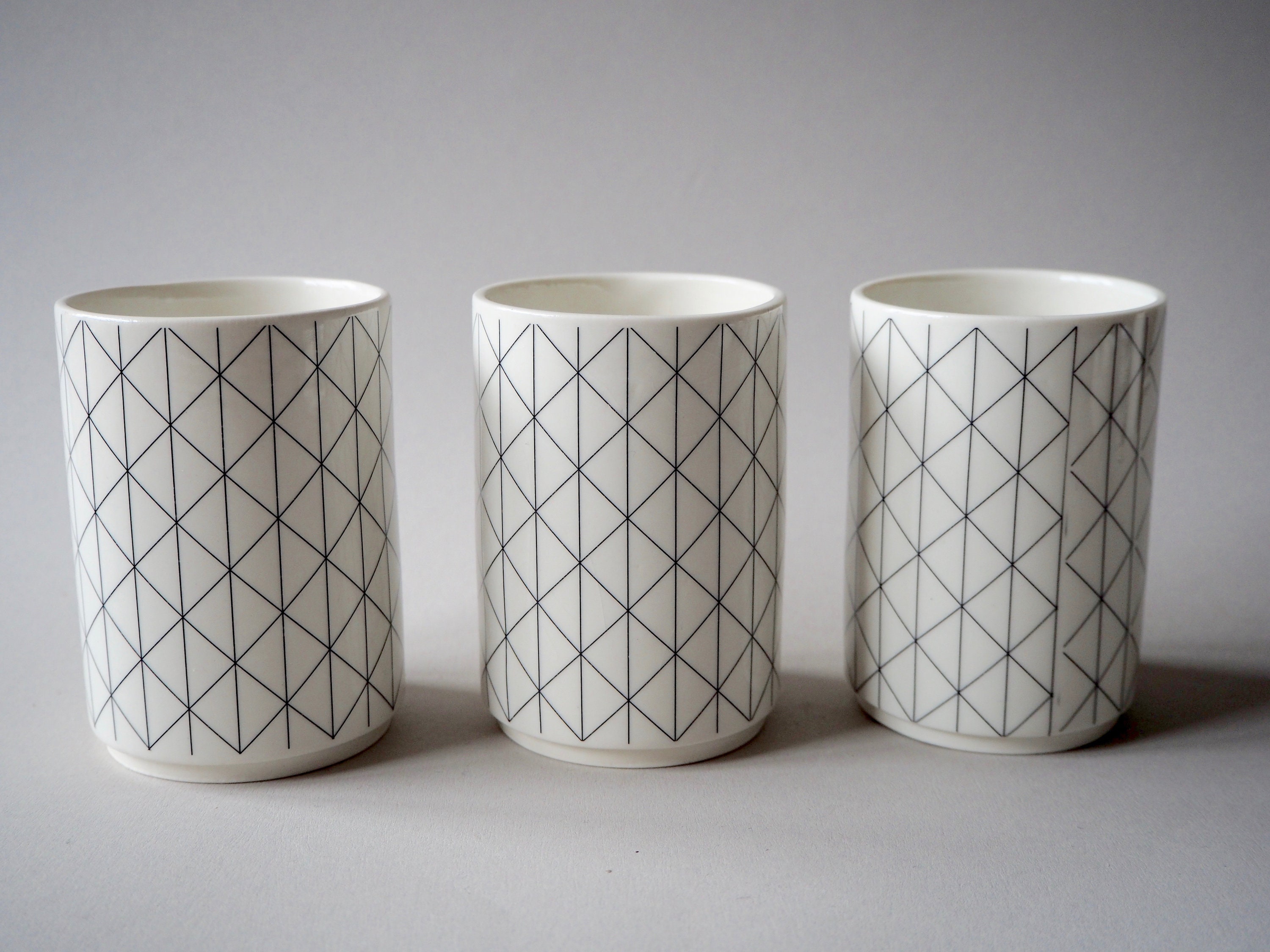 CUP GEOMETRICAL PATTERN coffee Cup ,tea Cup , Ceramic Cup ,striped Cup ...