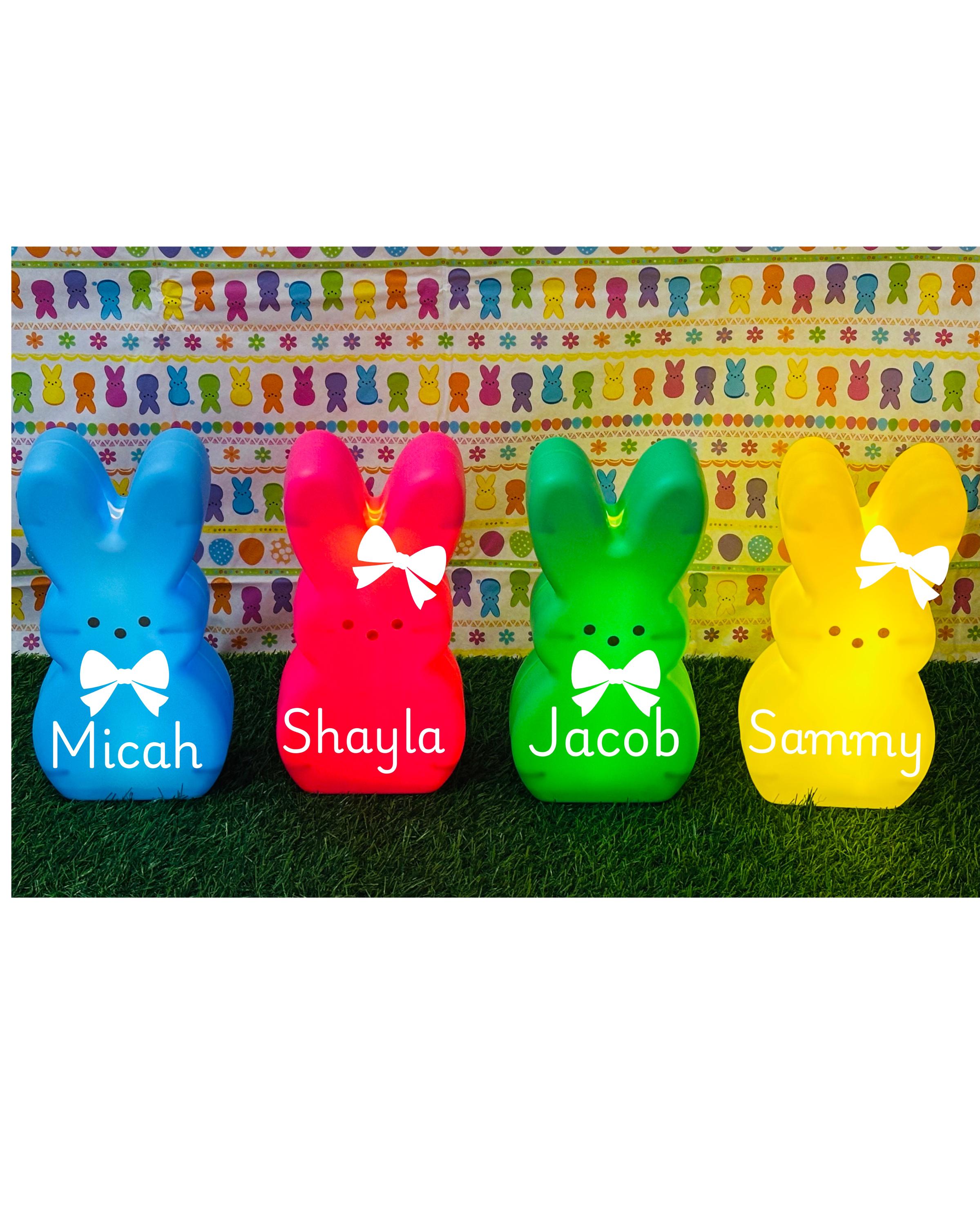 LED Peeps Light, Easter Basket Stuffer, Glowing Bunny Decor - Etsy