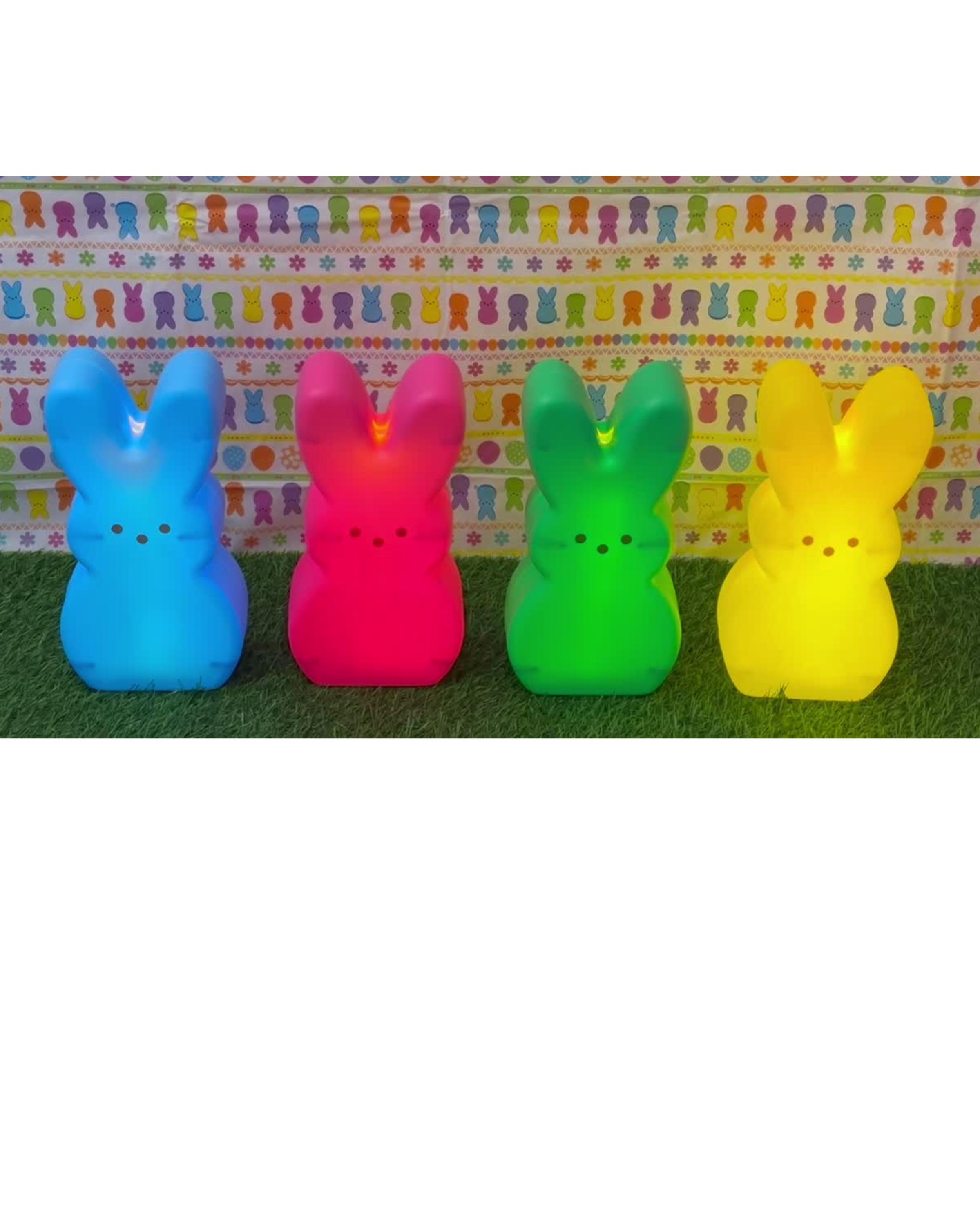 LED Peeps Light, Easter Basket Stuffer, Glowing Bunny Decor - Etsy