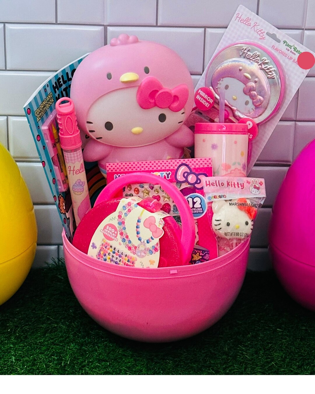 Personalized 16in Hello Kitty Easter Gift, Jumbo Egg or Basket - Etsy