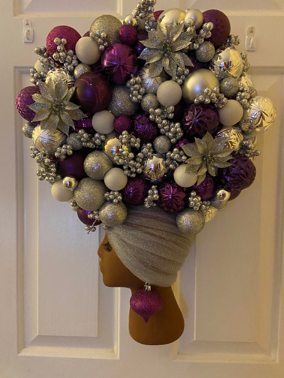Shatterproof Ornament Queen Wreath, Elegant Royal Decor - Etsy