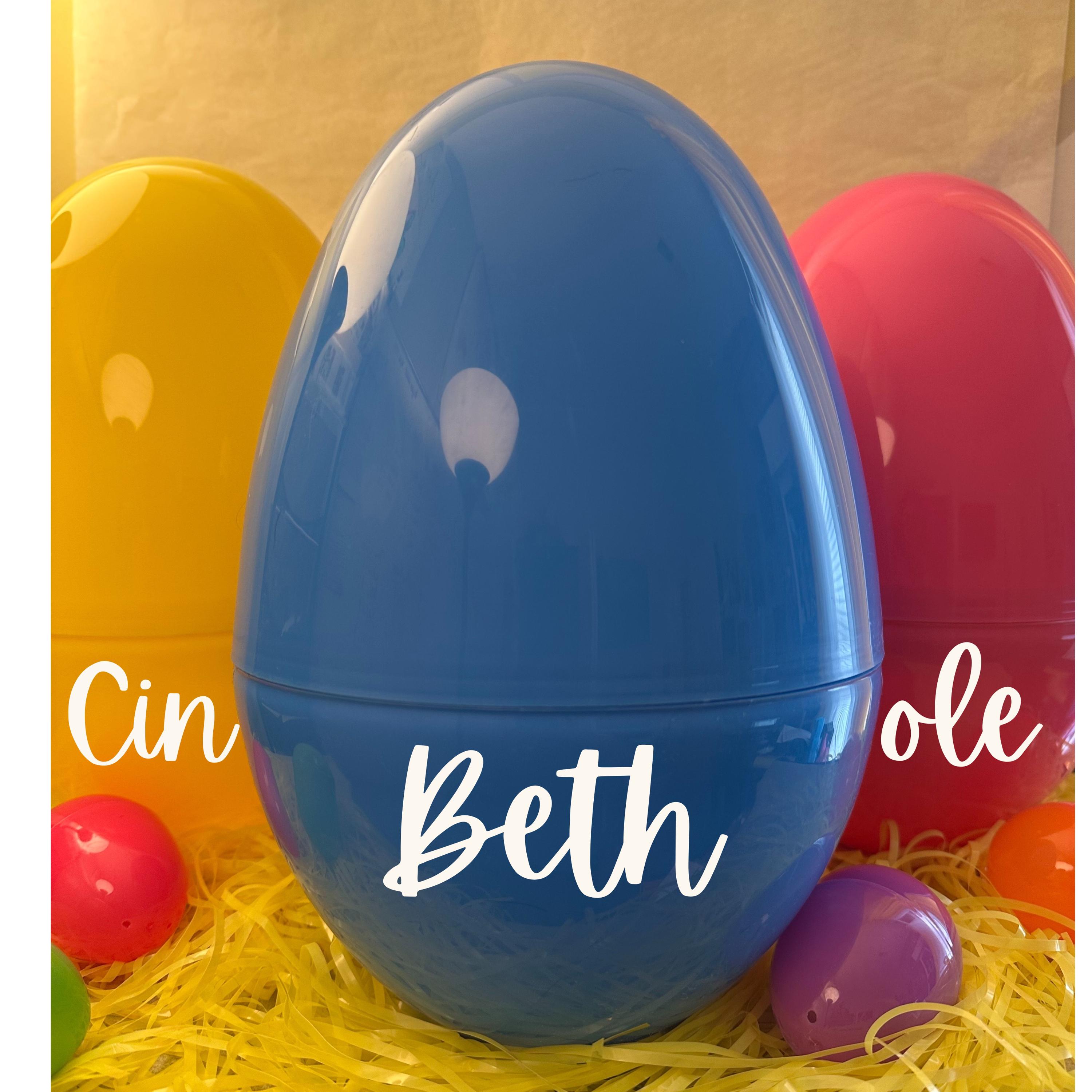 12inch Jumbo Personalized Easter Egg, Custom Easter Egg, Personalized Easter Gifts, Custom ...