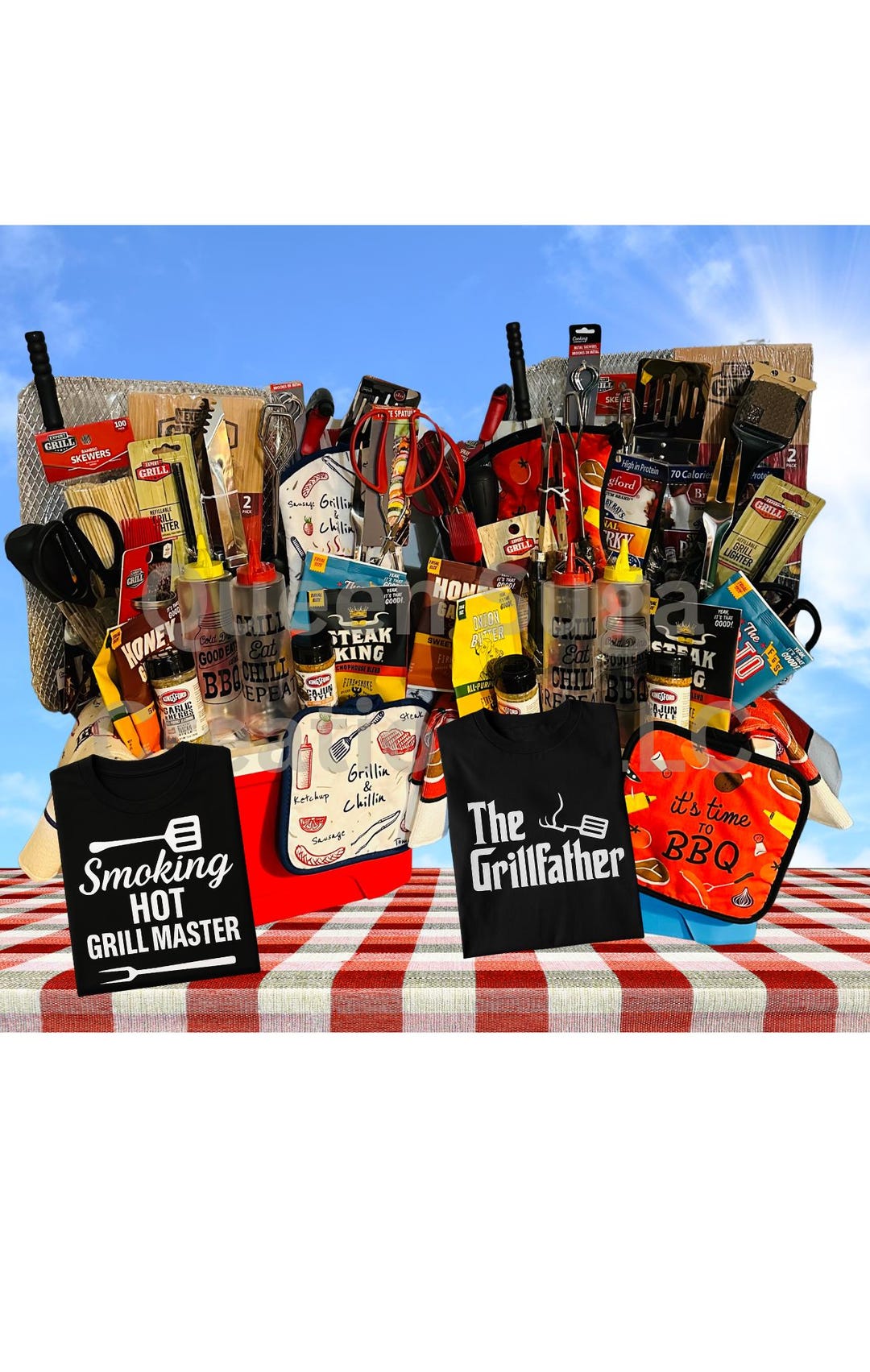 Grill Master Gift Basket – BBQ Tools, Seasonings & T-shirt in Igloo ...
