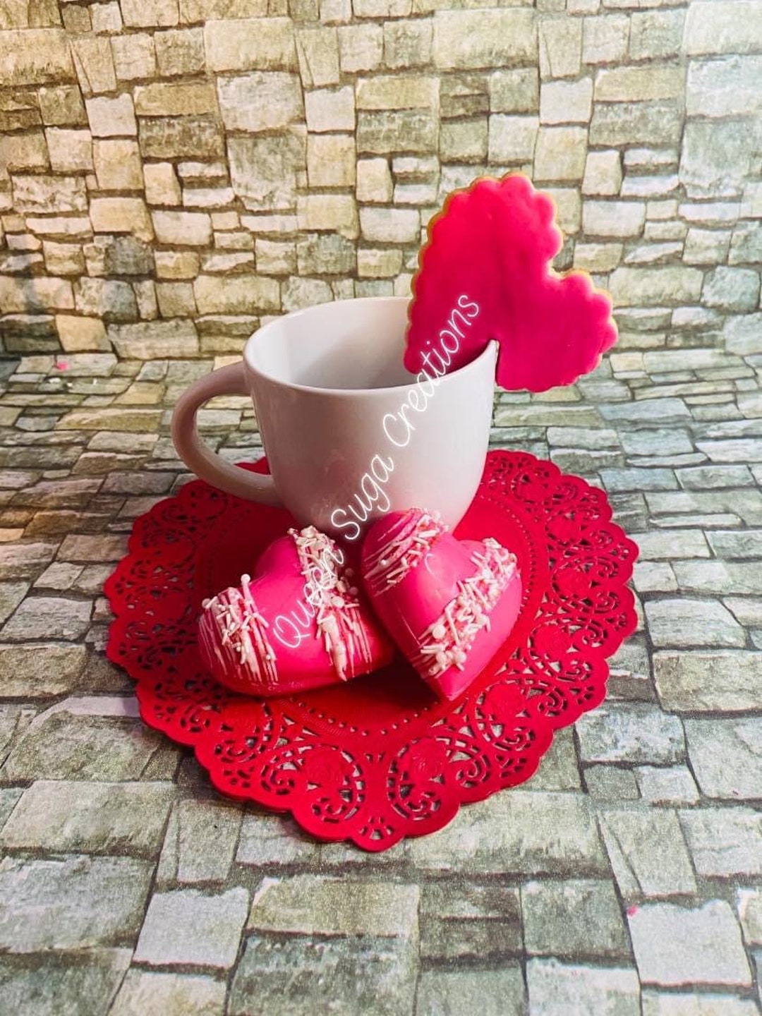 HEART Mug Hugger Cookies - Etsy