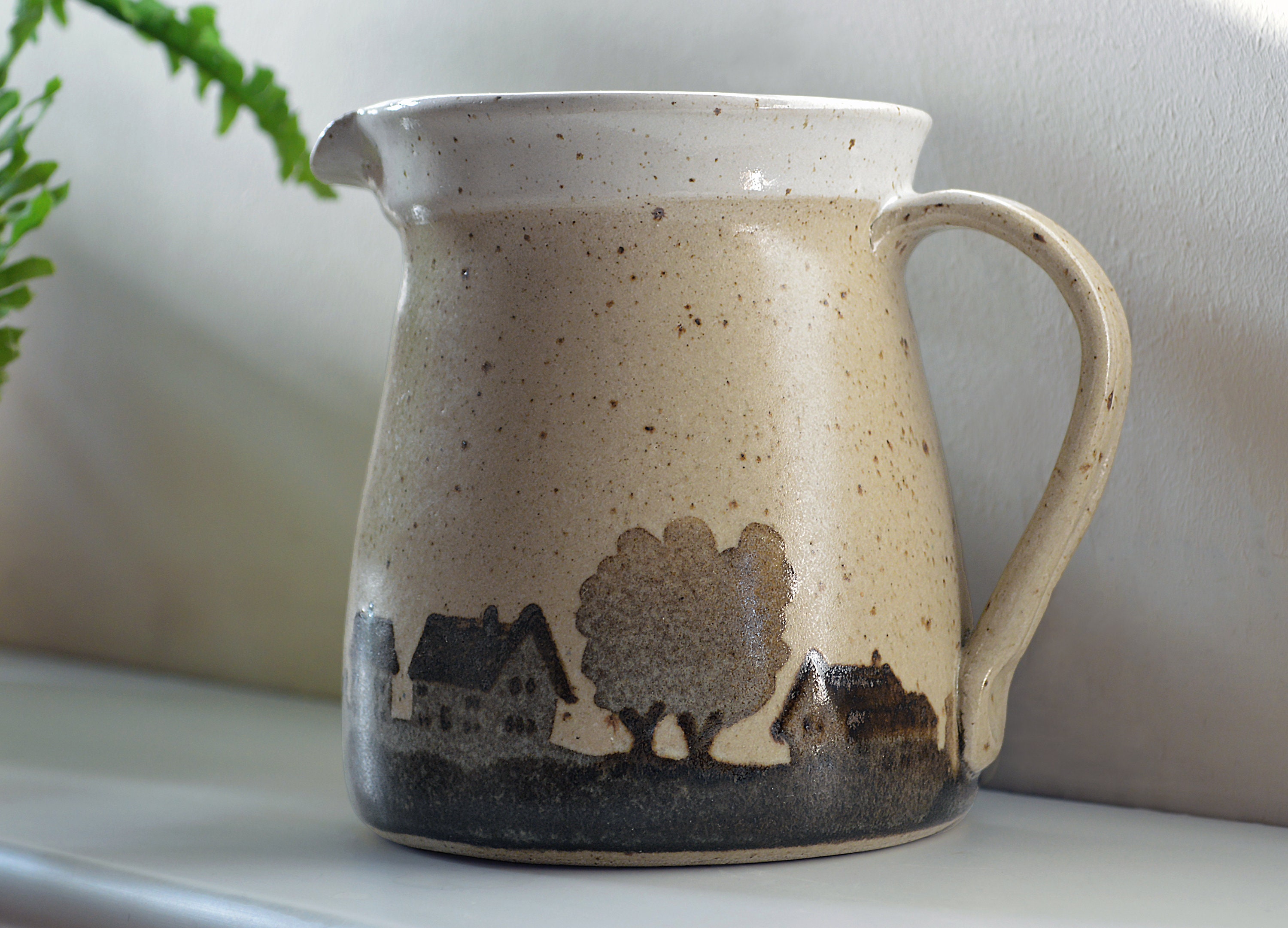 Pauline Toynbee Studio Pottery Stoneware Jug | Rustic Decor | Milk Jug ...