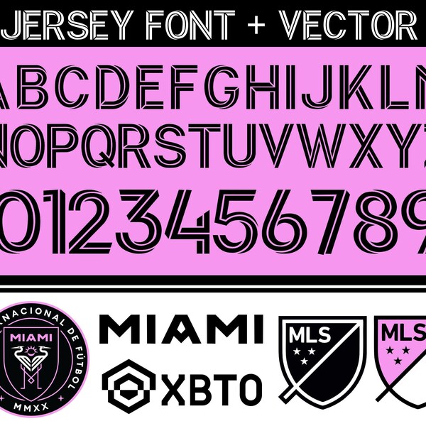 Miami Inter Font Vectors - Etsy