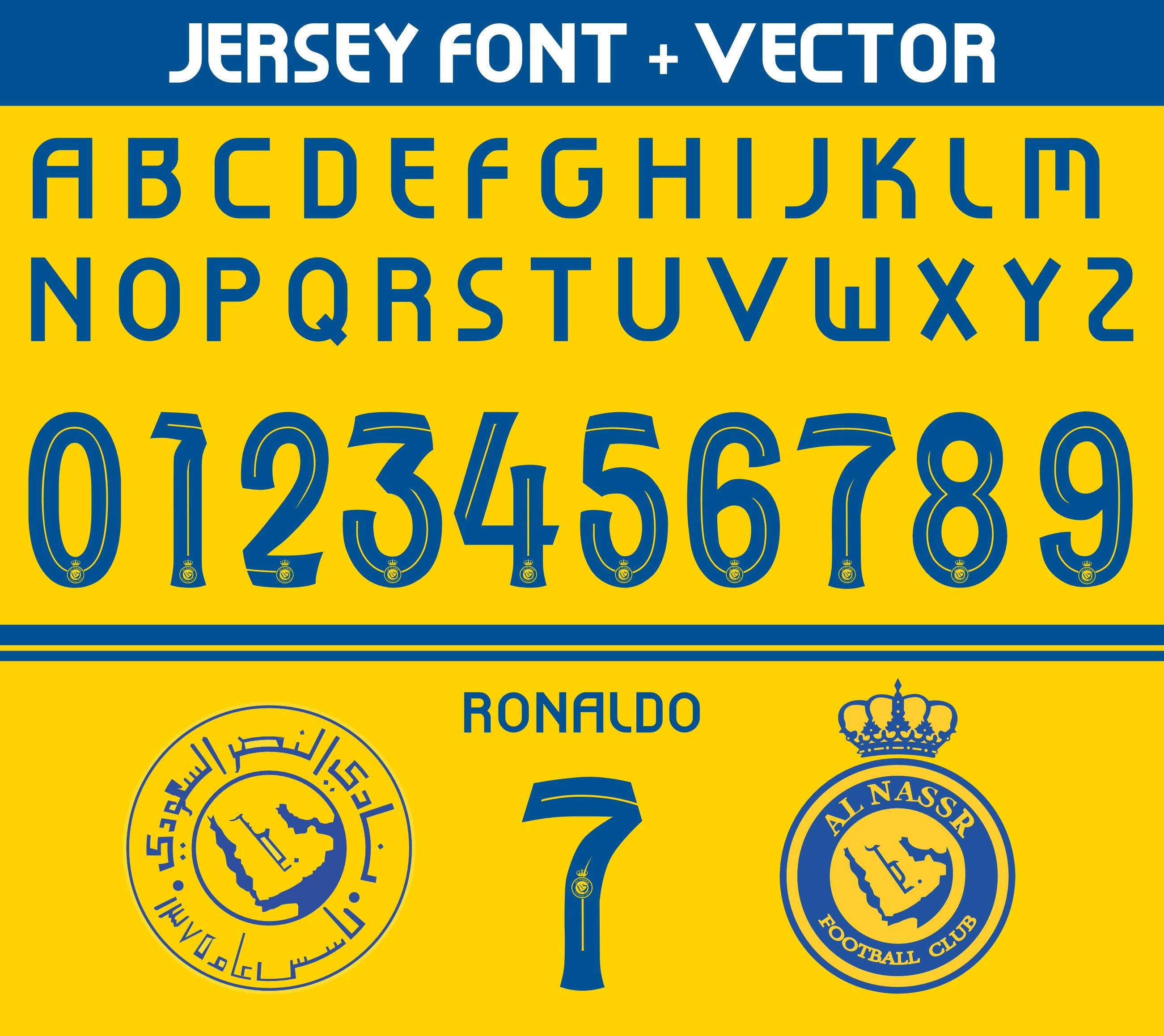 Jersey Font Cristiano Ronaldo Al Nassr Football T-shirt Cristiano ...