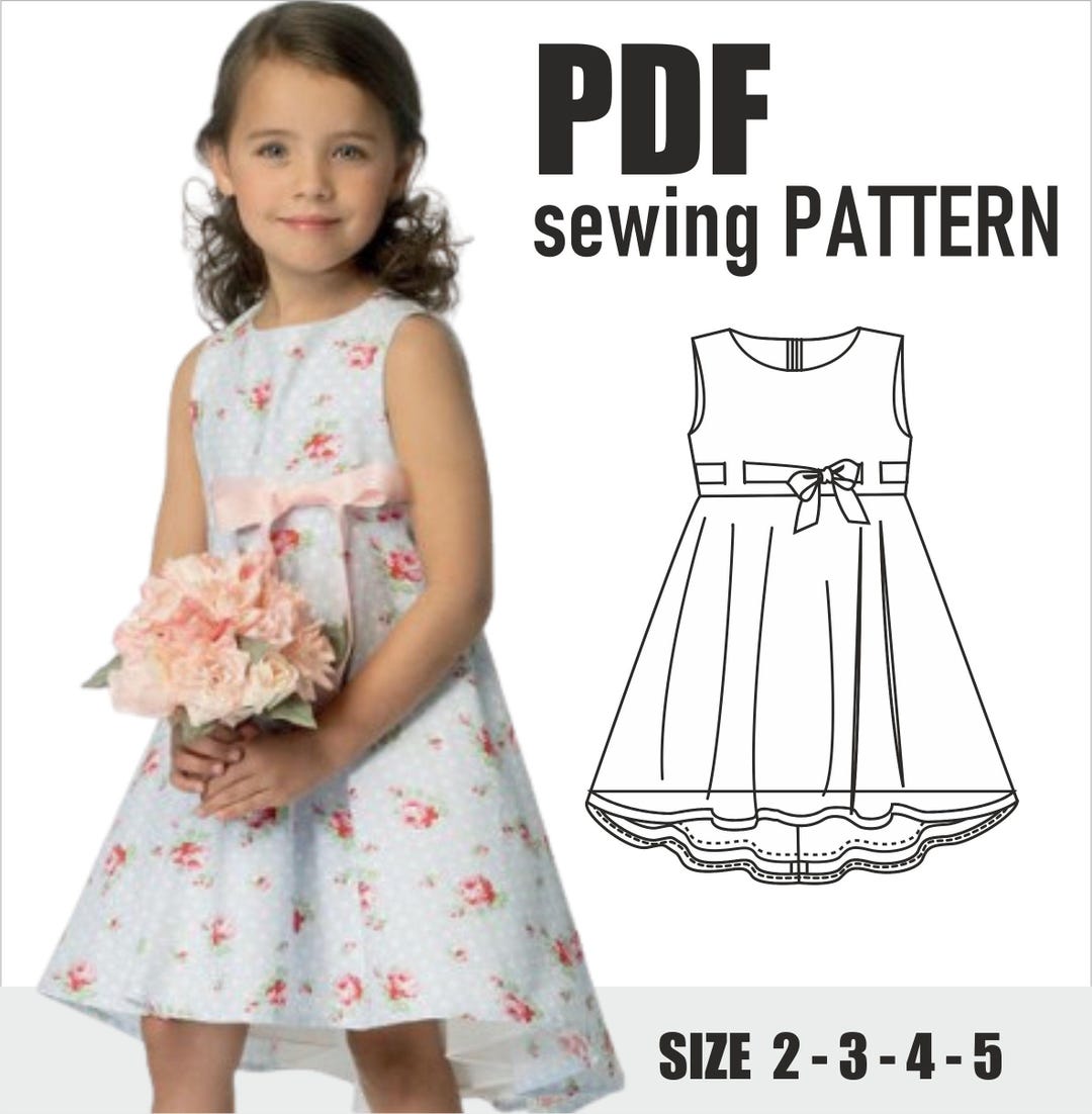 PDF Sewing Pattern | Children's Dress Pattern | Pattern for Kids | Kids ...