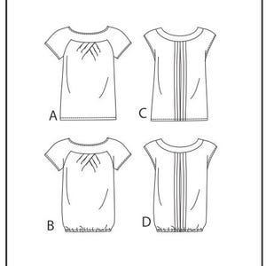 PDF Sewing Pattern | Women’s Blouse Pattern | Size 10-18 | Pattern for ...