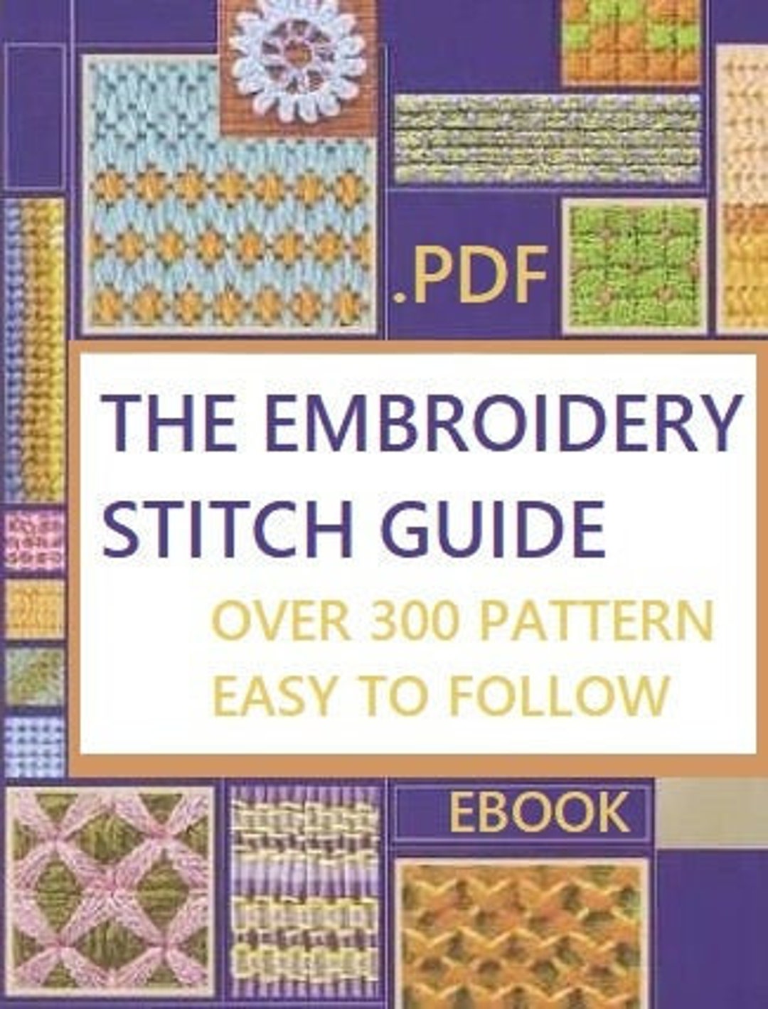300 Pattern Embroidery Stitch Books E-book PDF Embroidery Guide PDF ...