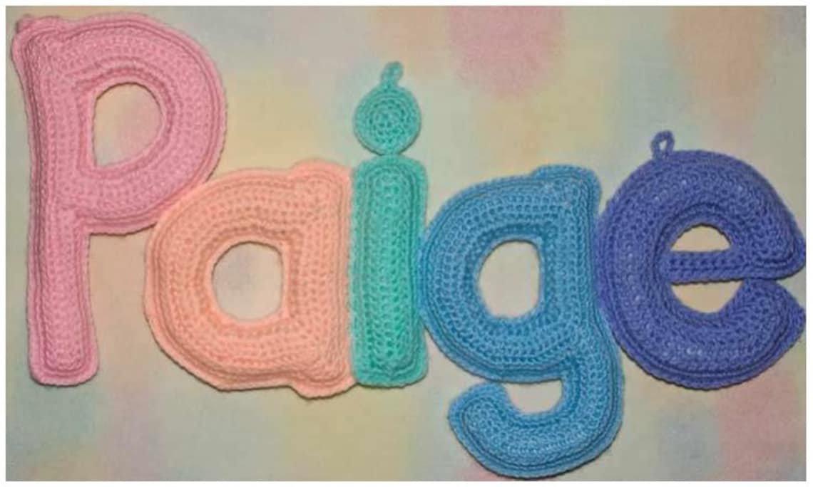 Alphabet Pattern Crochet Letters Crochet Amigurumi Tutorial Pattern PDF ...