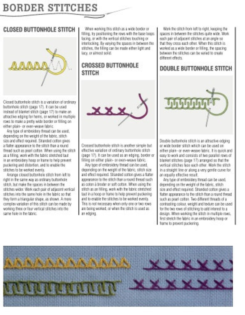 E-book Pattern Embroidery | Stitches | E-book PDF | Embroidery Guide ...