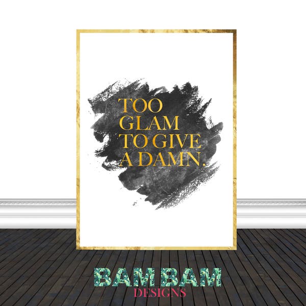 Gold Foil Print - Etsy