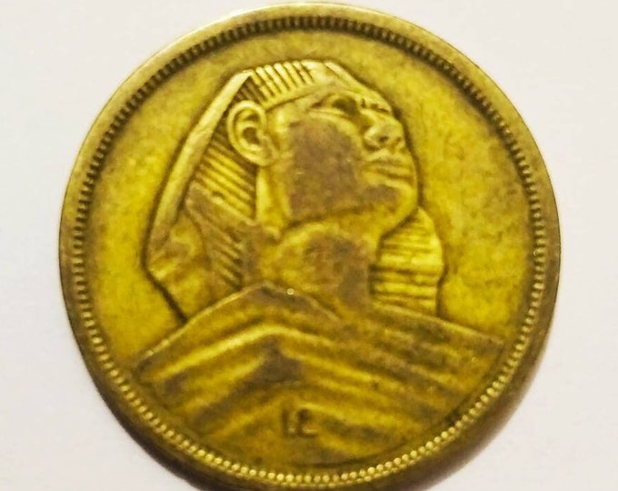 Vintage Egyptian Coin With Sphinx - Etsy