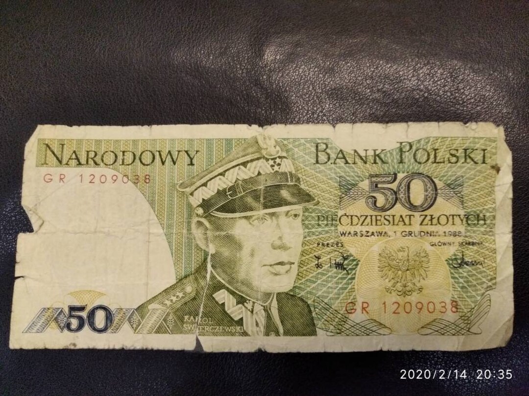 50 Slotych 1988 Year Polish Paper Money - Etsy