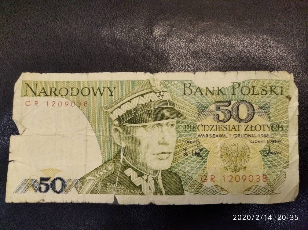 50 Slotych 1988 Year Polish Paper Money - Etsy