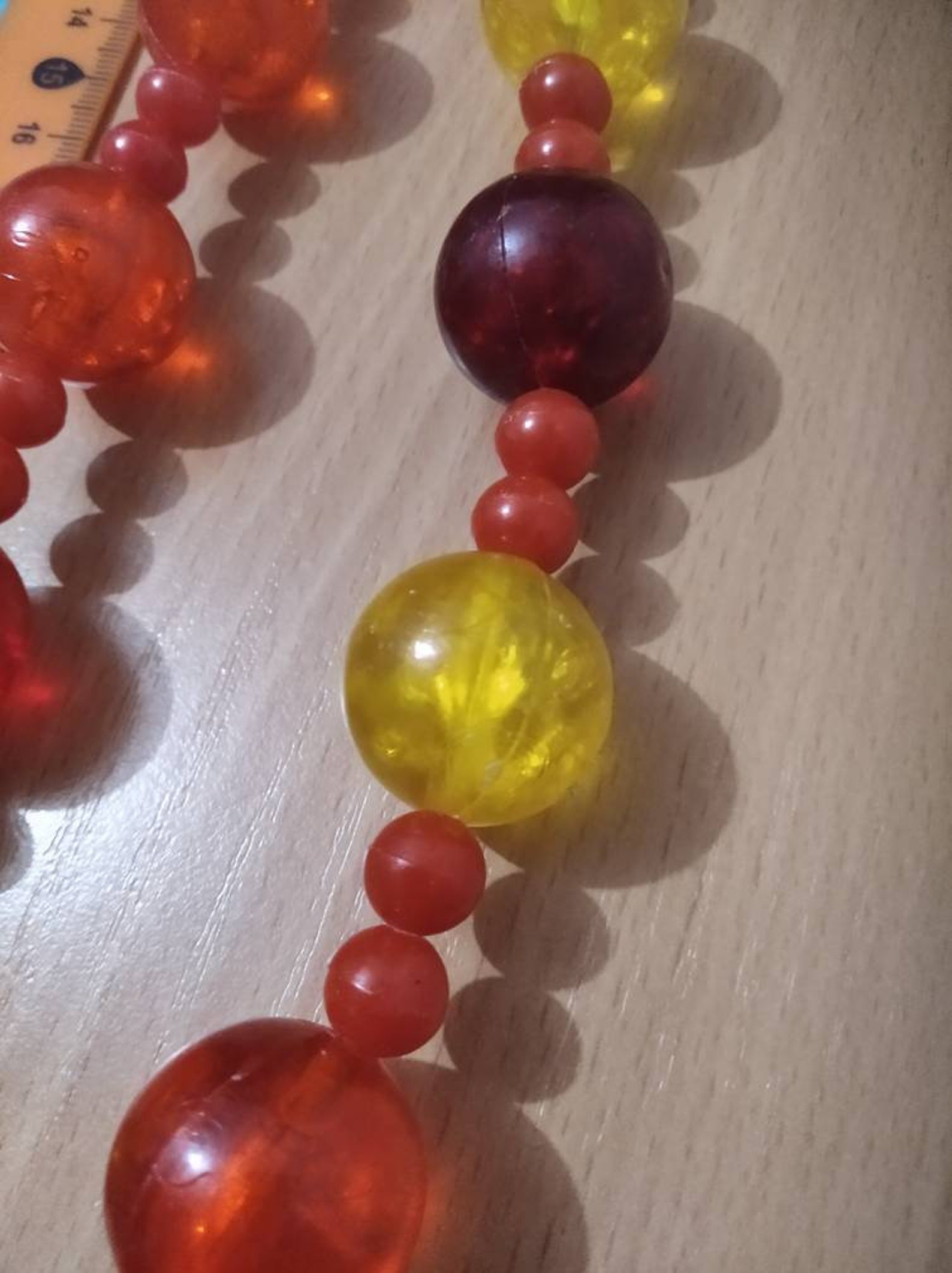 Soviet big beads Soviet necklace | Etsy