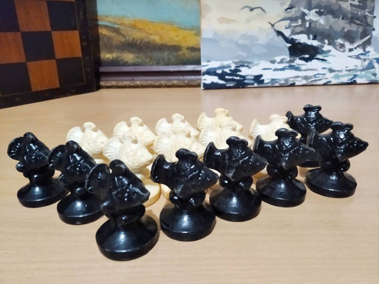 Soviet Old Chess Set See Style Chess Set Old USSR Vintage - Etsy