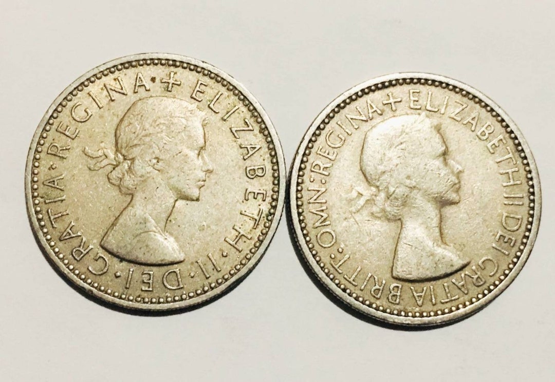 Vintage British One Shilling Coin, 1953/1966 - Etsy