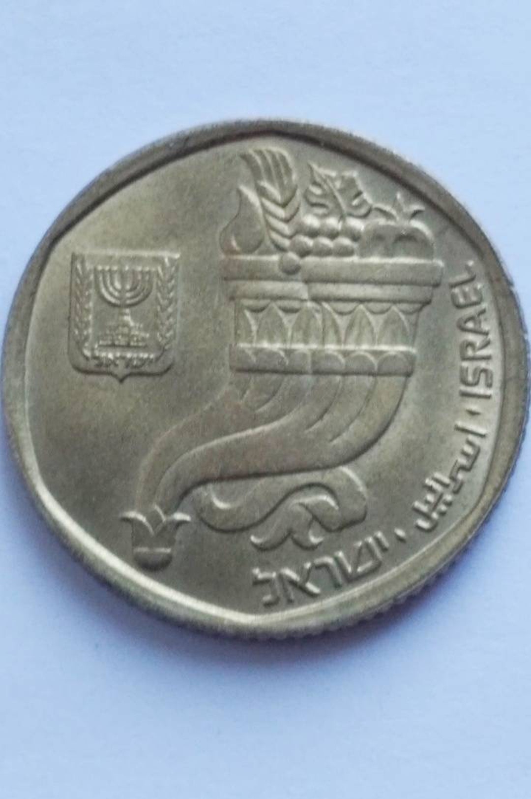 Israeli Coin 5 Shekels Cornucopia - Etsy