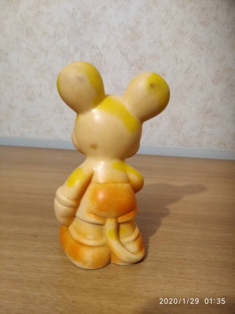 Soviet Rare Rubber Toy Mickey Mouse Rubber Toy Mickey Mouse - Etsy