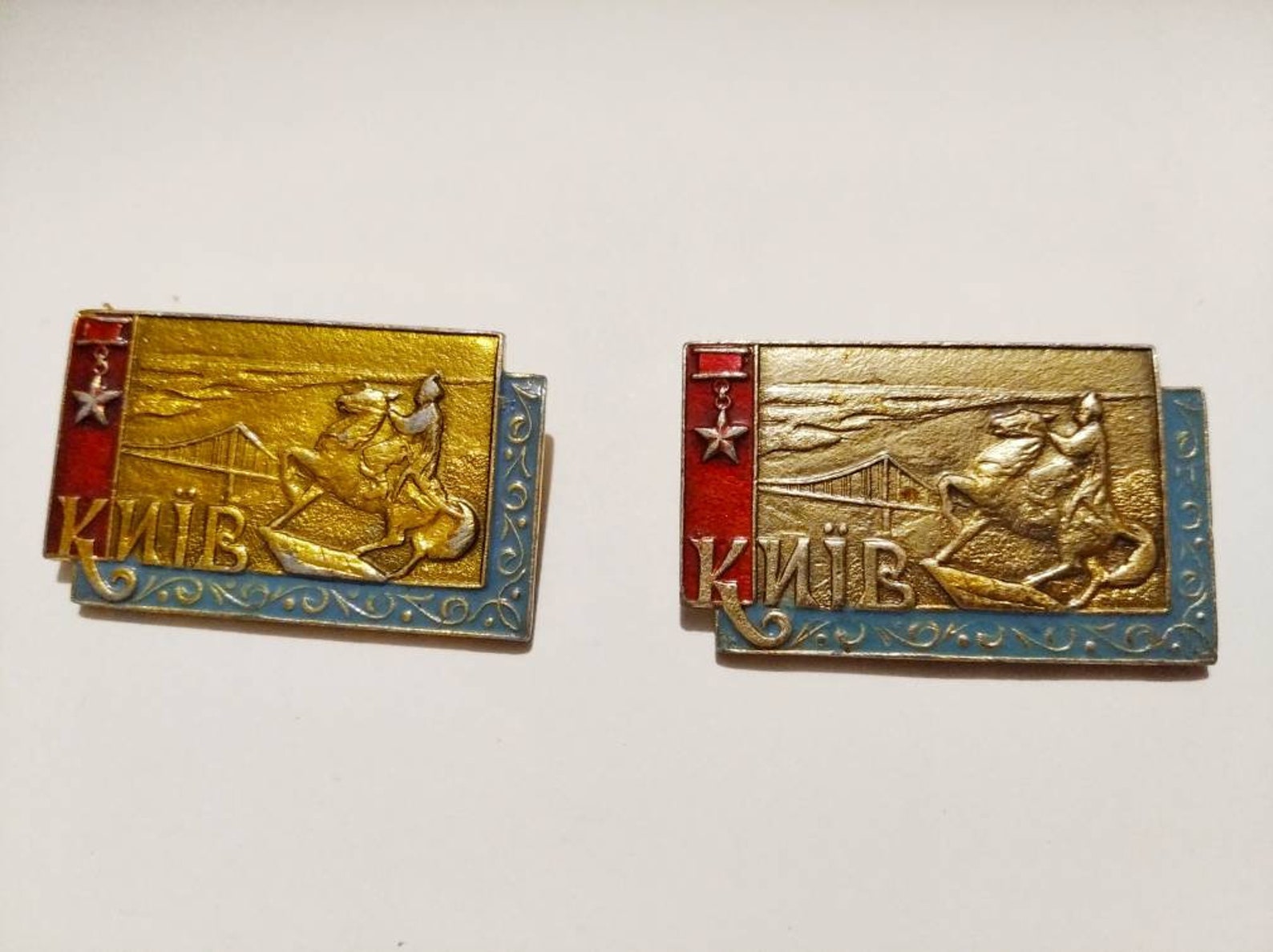 Ukrainian Badge Kyiv Monument To - Etsy