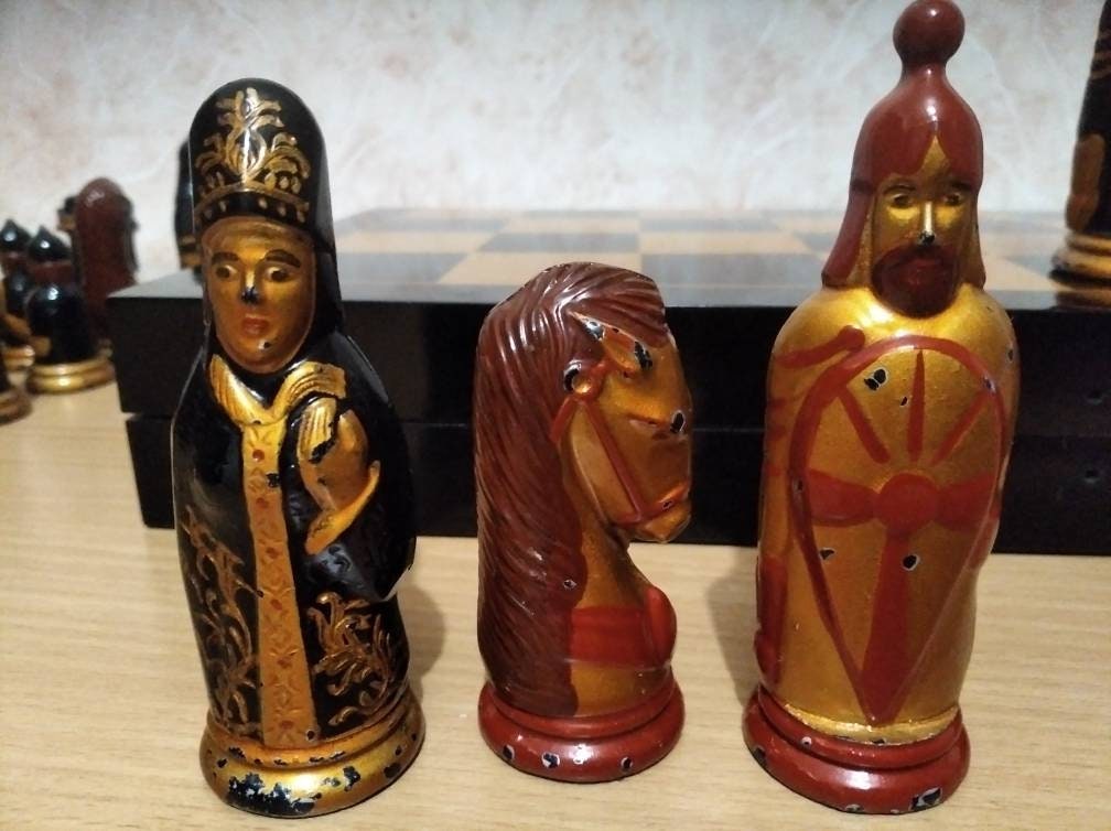 Handmade Soviet Chess Set, Vintage USSR Chess - Etsy
