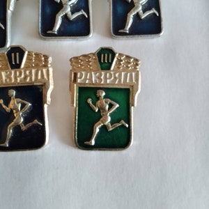 Soviet Sports Badges, Soviet Badges for Places in Running Sports - Etsy