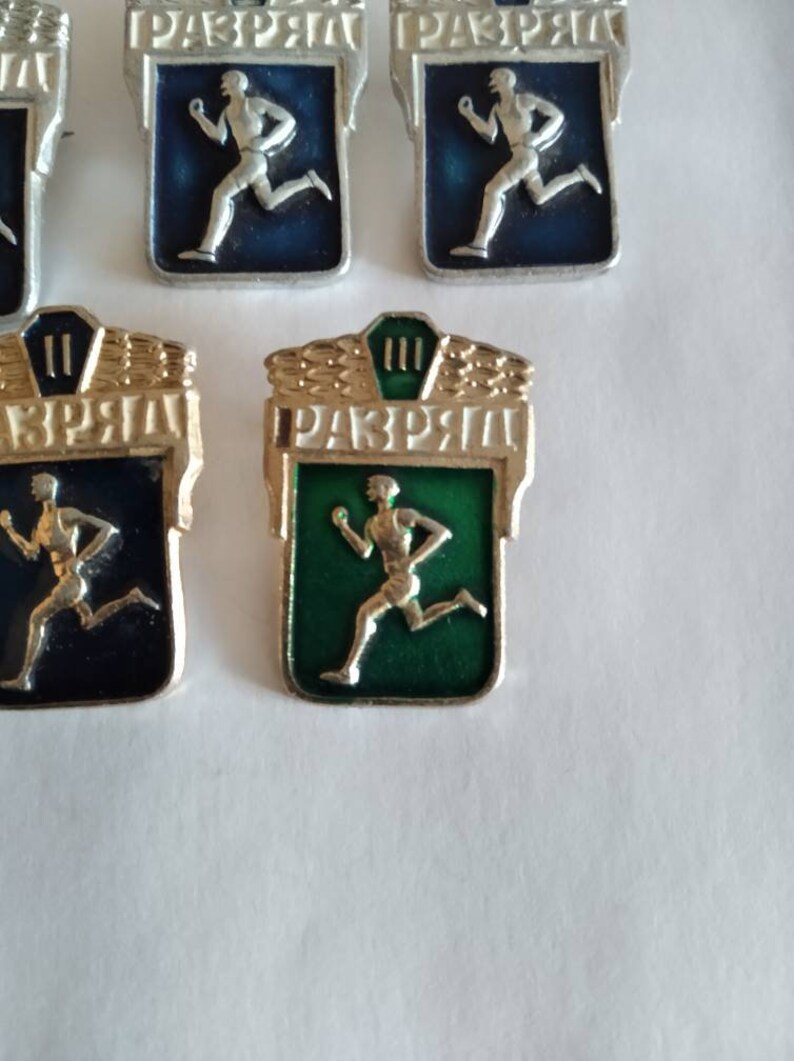 Soviet Sports Badges, Soviet Badges for Places in Running Sports - Etsy