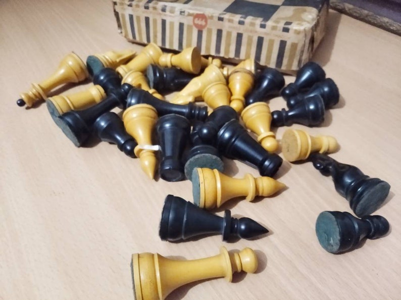 Soviet Bakelite Chess Set in Original Box - Etsy