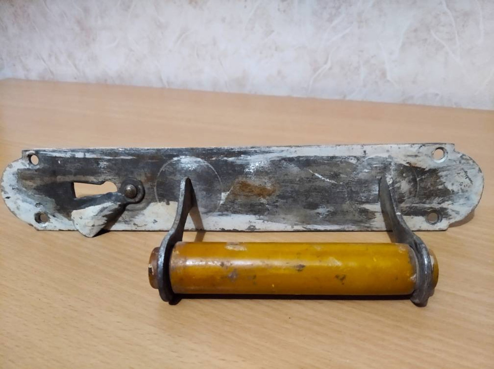 Soviet vintage large door handle with key hole old door | Etsy