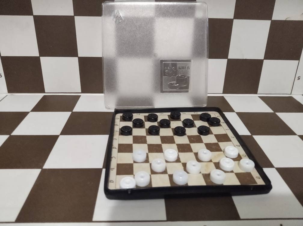 Soviet Road Checkers Checkers Set Travel Checkers - Etsy UK