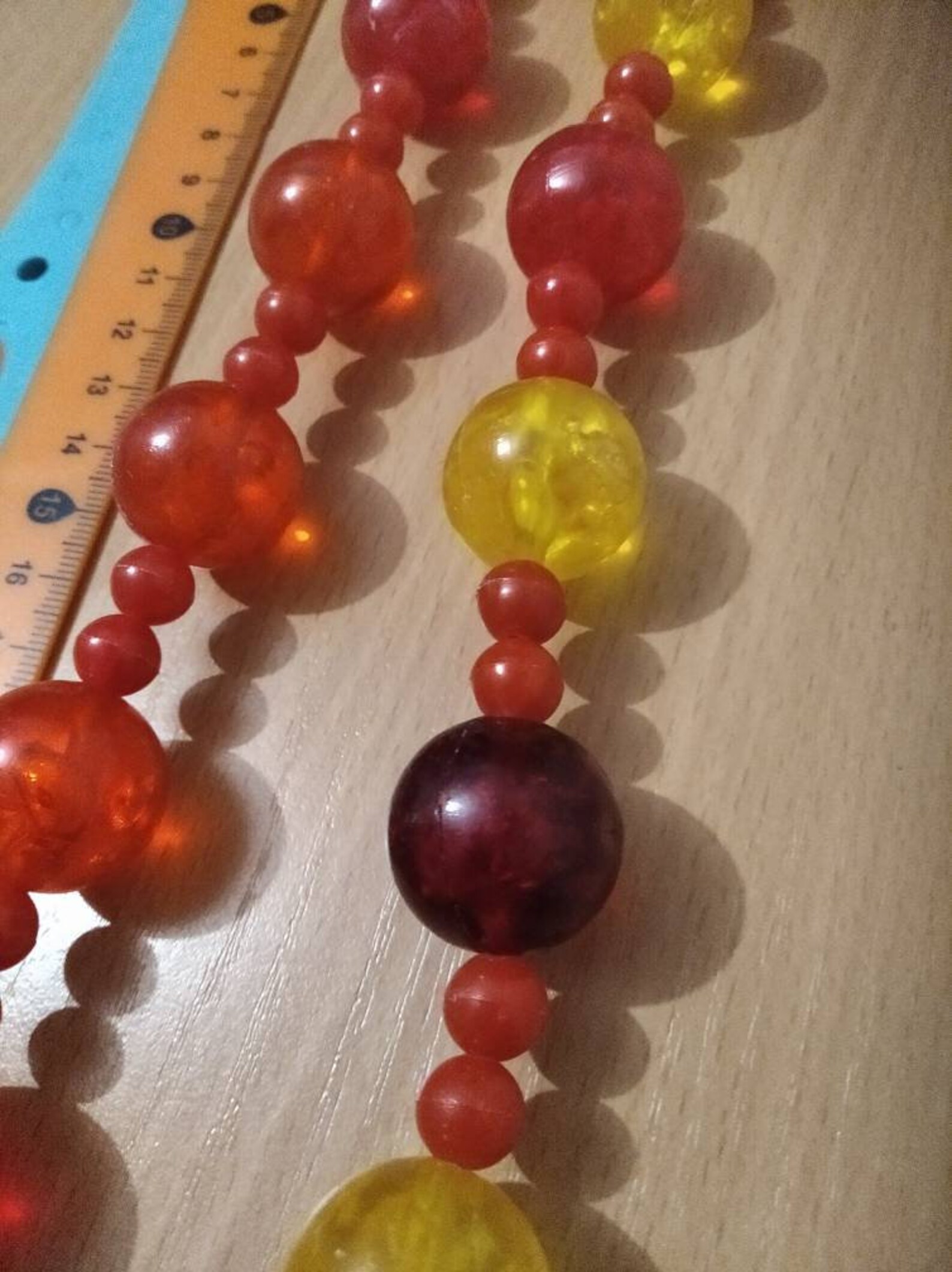 Soviet big beads Soviet necklace | Etsy