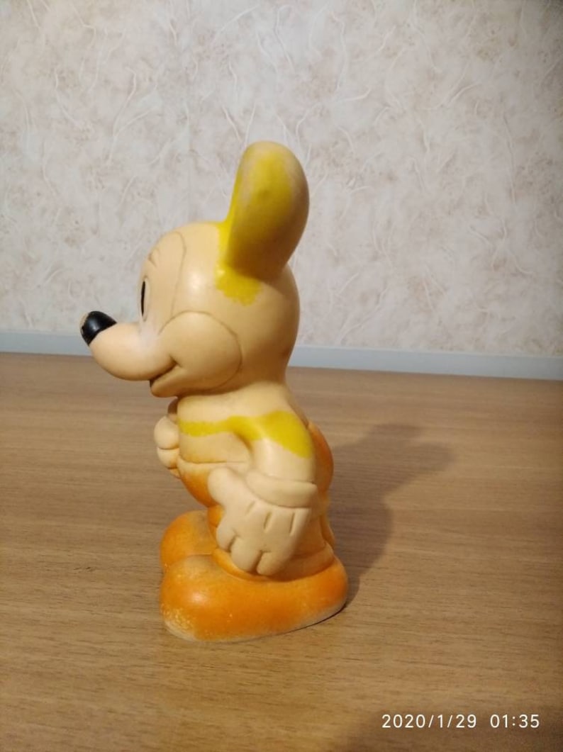 Soviet Rare Rubber Toy Mickey Mouse Rubber Toy Mickey Mouse - Etsy