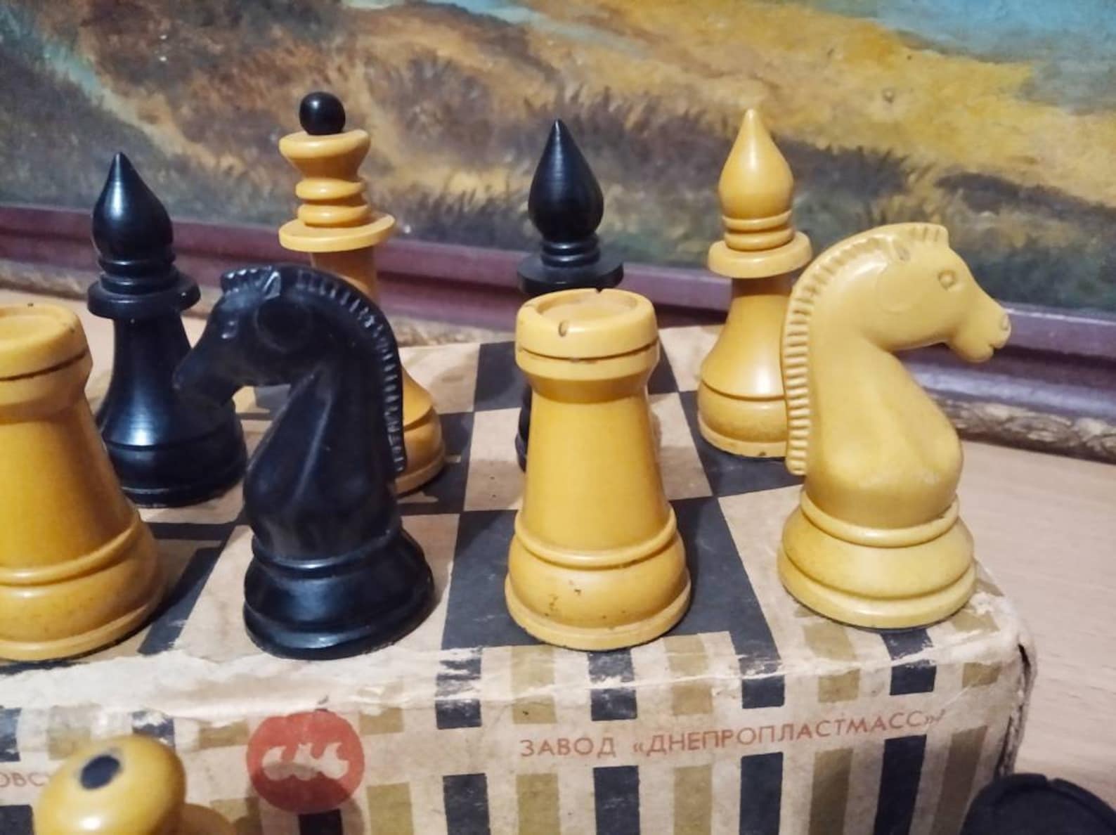 Soviet Bakelite Chess Set in Original Box - Etsy
