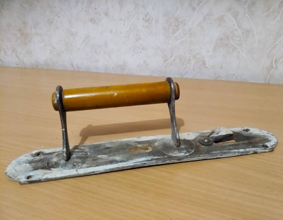 Soviet vintage large door handle with key hole old door | Etsy