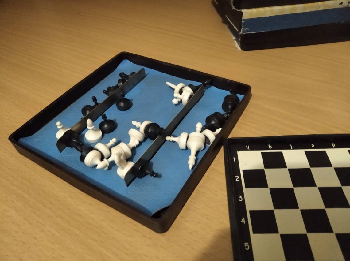 Soviet Road Magnetic Chess Set, Road Chess Set "dnepropetrovsk" - Etsy