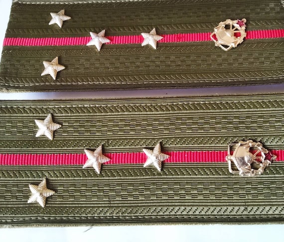 Soviet Army Shoulder Straps Soviet Army Vintage Shoulder - Etsy