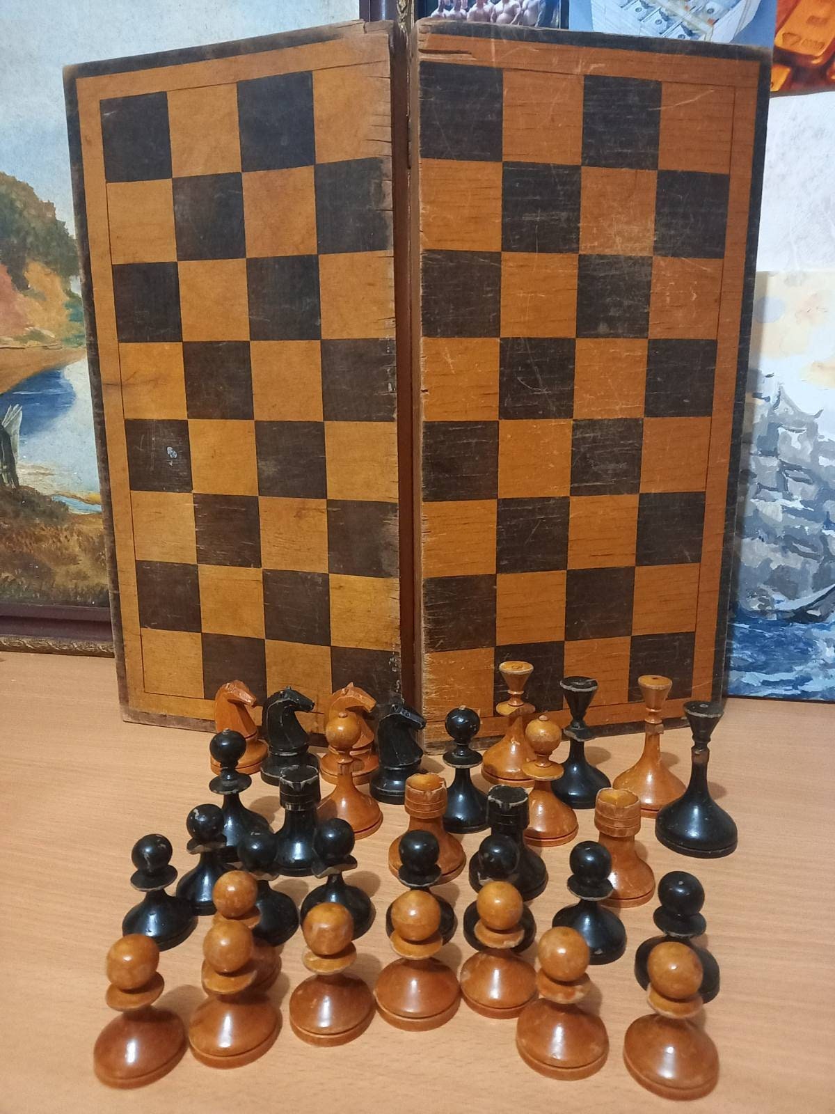 Soviet Wooden Chess Old Ussr Chess Set 1960s Old Chess Set - Etsy