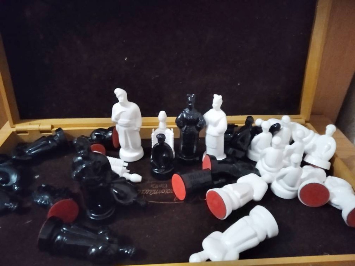 Ukrainian Village Style Chess | Etsy