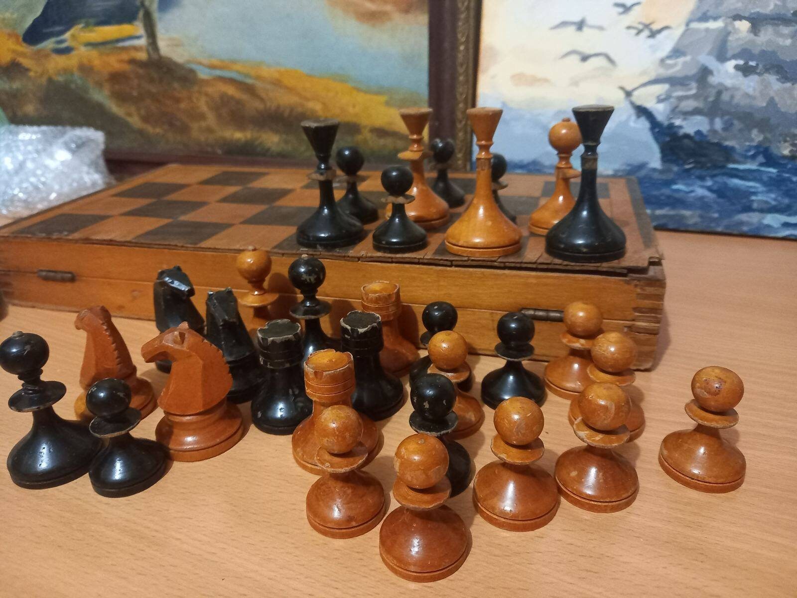Soviet Wooden Chess Old Ussr Chess Set 1960s Old Chess Set - Etsy