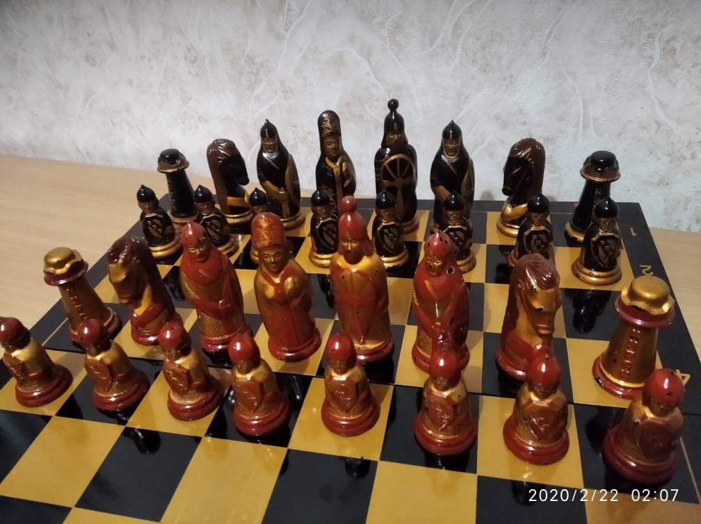 Handmade Soviet Chess Set, Vintage USSR Chess - Etsy