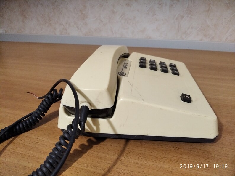 Vintage USSR Landline Phone, Soviet Era Telephone, VEF TA-12 - Etsy