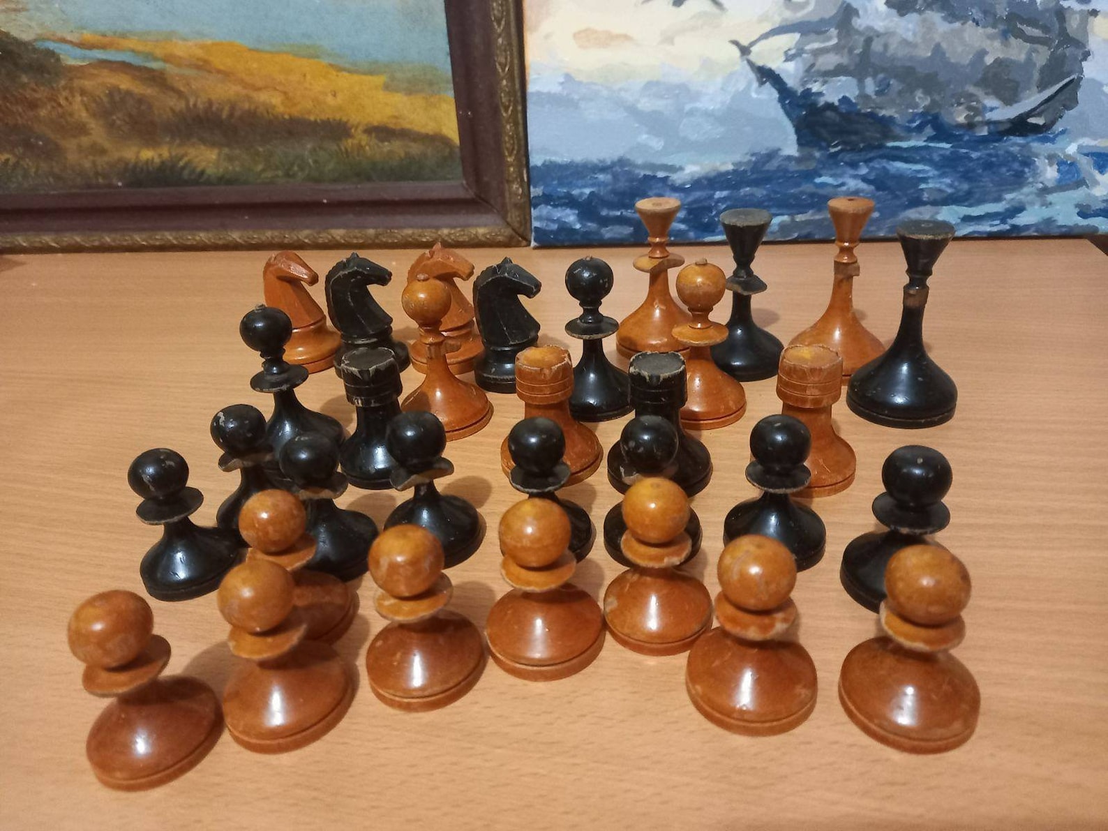 Soviet Wooden Chess Old Ussr Chess Set 1960s Old Chess Set - Etsy