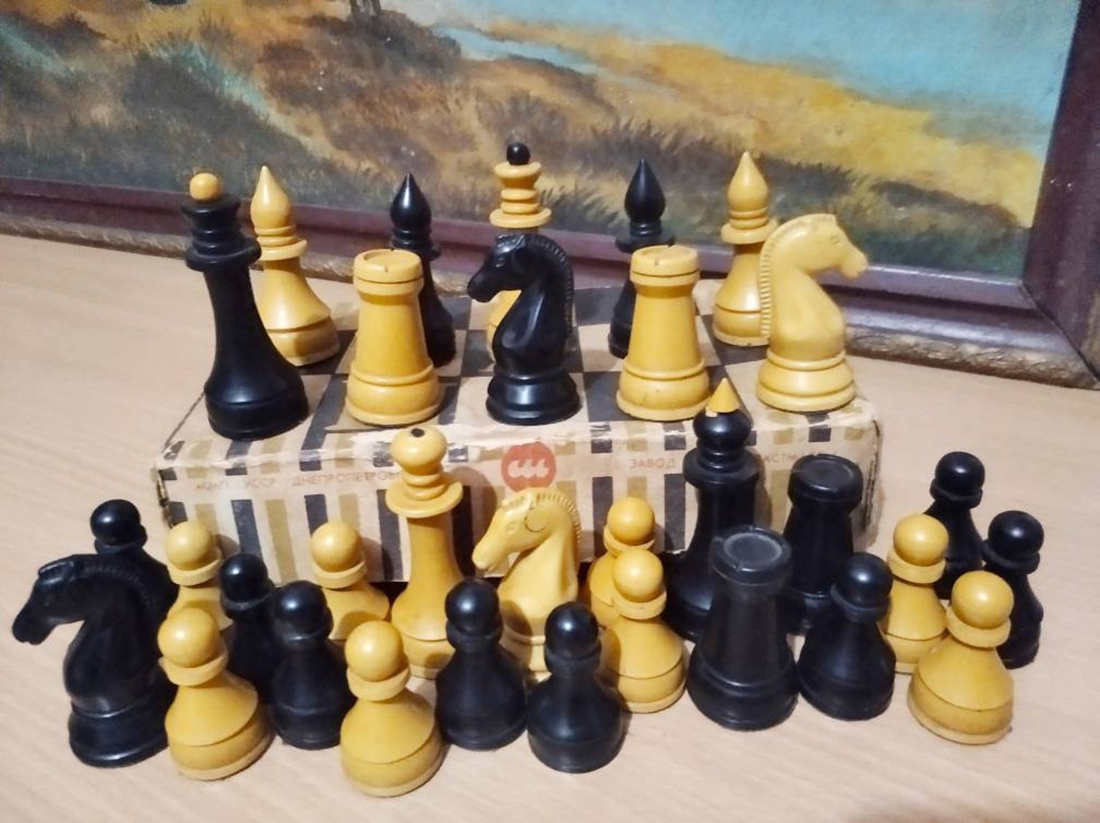 Soviet Bakelite Chess Set in Original Box - Etsy