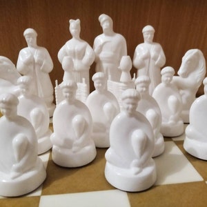 Ukrainian Village Style Chess - Etsy
