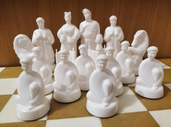 Ukrainian Village Style Chess | Etsy