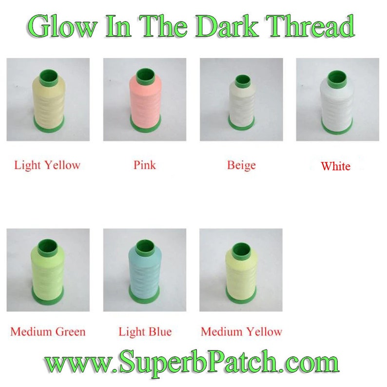 Glow in the Dark Top or Bottom Rocker Embroidered Patch | Etsy