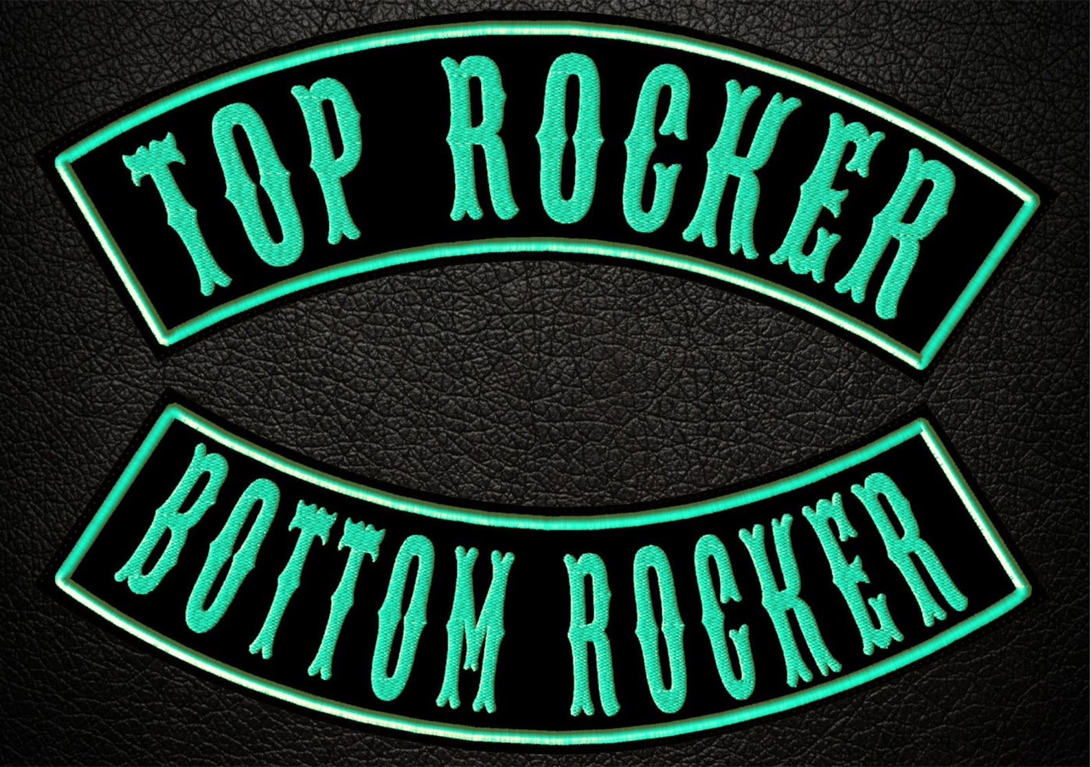 Bottom & Top Rocker, Embroidered Patch, Custom Embroidered, Custom ...